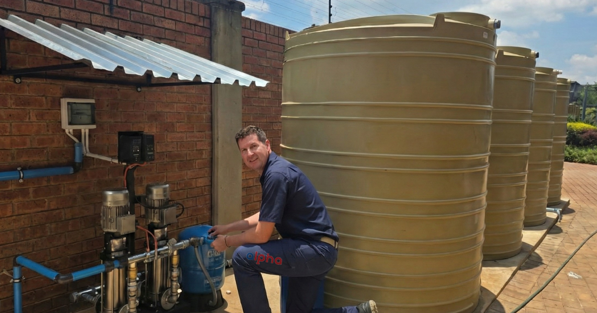 Water storage solution for homes in SA | Alpha Plumbing